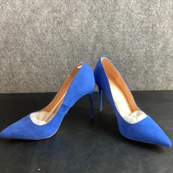 Liliana | Shoes | Liliana Vitto Blue High Heel Pumps | Poshmark